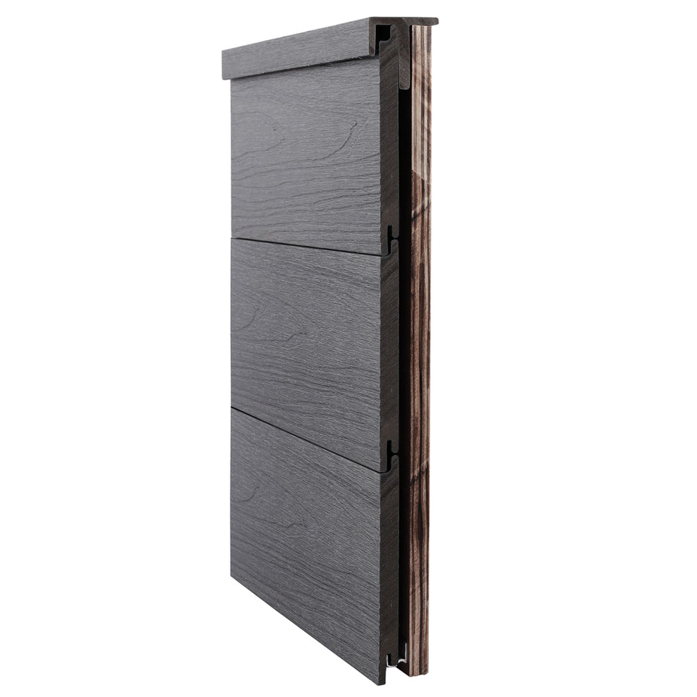 Composite Cladding Panel |Light Grey Composite Cladding with Woodgrain ...