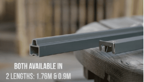 Ultrashield Naturale Fencing Aluminium Top/Bottom Rail, Brackets & Scr ...