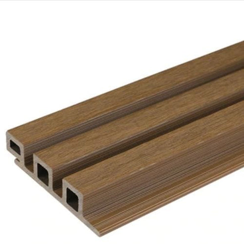 Composite Cladding UK | Spiced Oak - Slatted Composite Cladding Panels ...