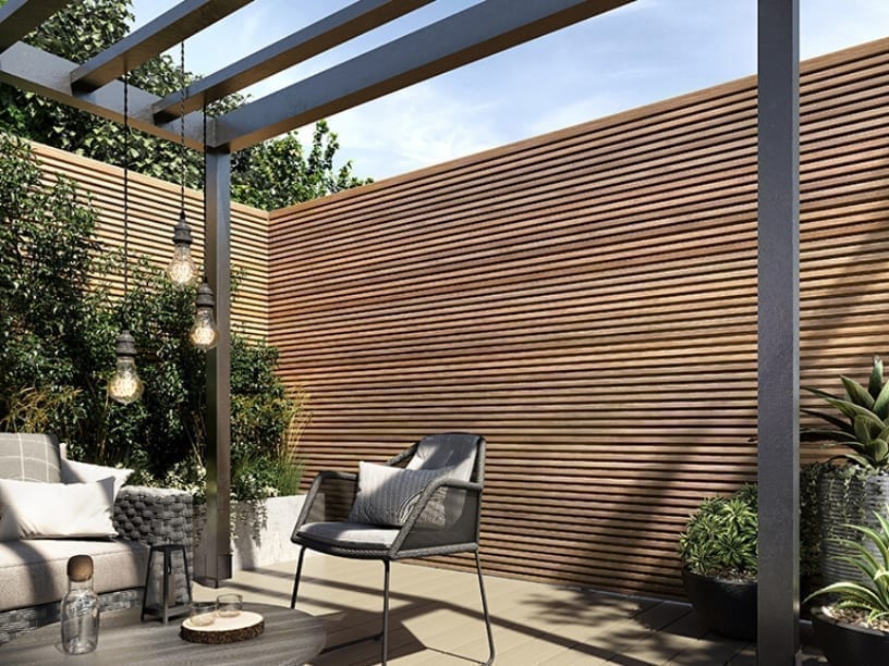 Composite Cladding UK | Spiced Oak - Slatted Composite Cladding Panels ...